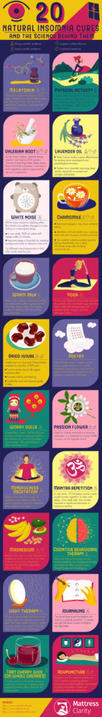 20 Natural Insomnia Cures & Home Remedies | Mattress Clarity
